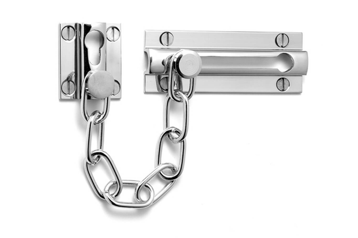 Door chain Chrome Plated - P4008 - Door chain and Door Bolt - VillaHus