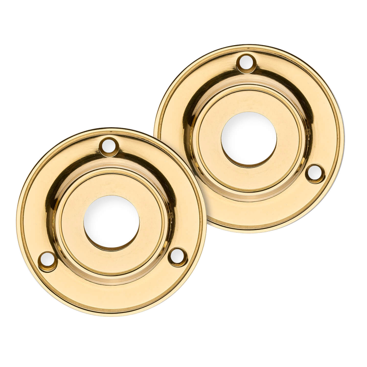 Rosettes (sets) - Brass - Wood screws - Rosettes - VillaHus