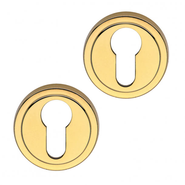 Cylinder Ring - Euro Profile lock - with cover - Brass (50mm ...